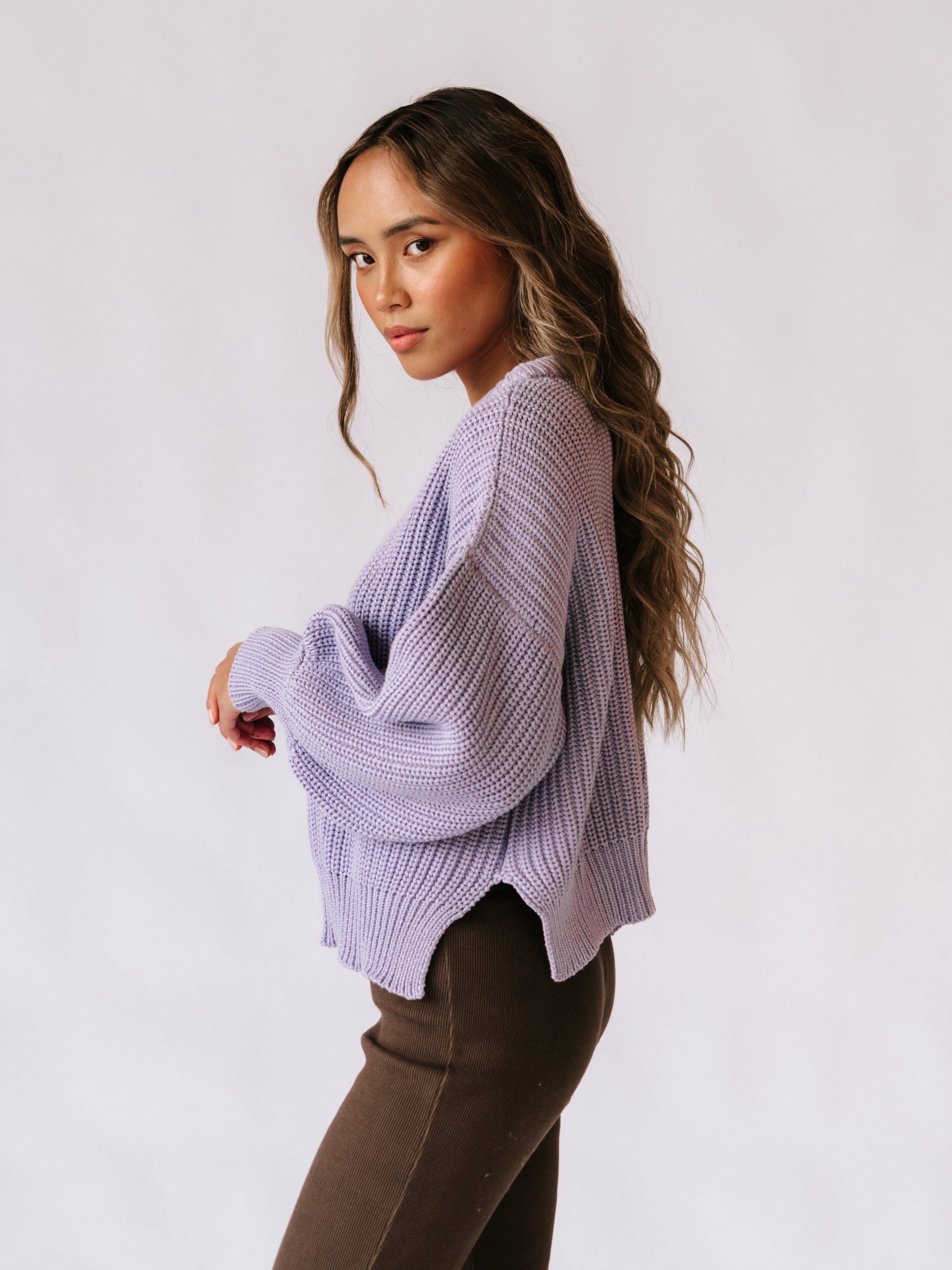 Bloom Knit Jumper | Lilac – häll störe